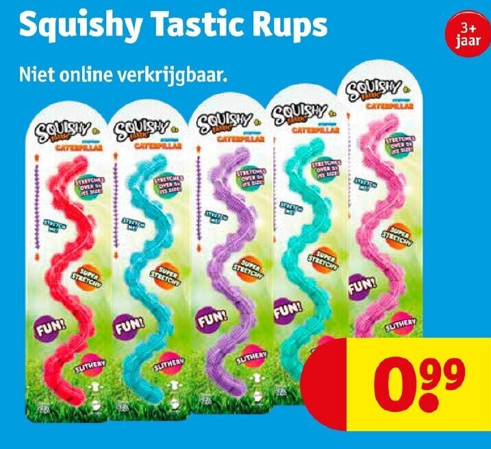 Squishy Tastic Rups aanbieding bij Kruidvat