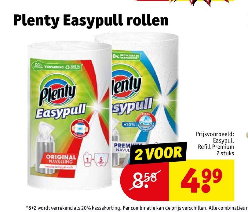 Plenty Easypull rollen aanbieding bij Kruidvat
