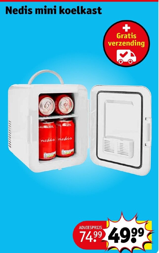 Nedis mini koelkast aanbieding bij Kruidvat