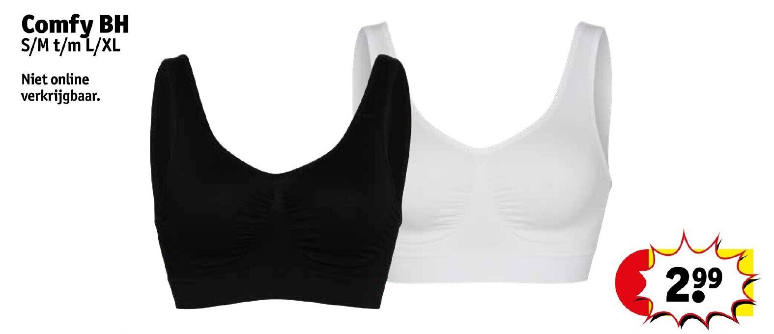 Comfy BH S/M t/m L/XL aanbieding bij Kruidvat