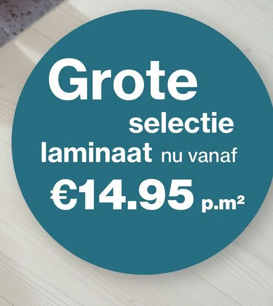 Grote selectie laminaat nu vanaf aanbieding bij Roobol