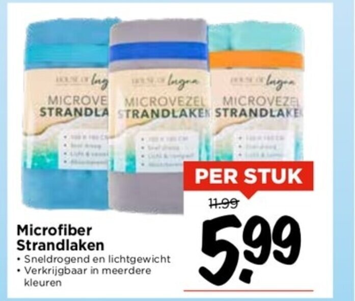 Microfiber Strandlaken • Sneldrogend en lichtgewicht Verkrijgbaar in ...