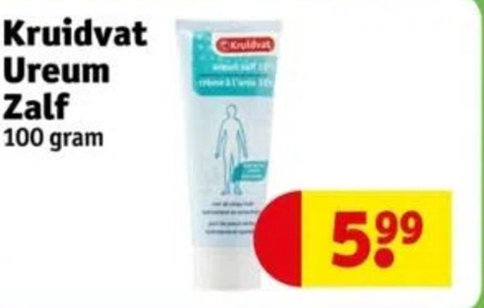Kruidvat Ureum Zalf 100 gram aanbieding bij Kruidvat