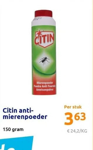 Citin anti mierenpoeder aanbieding bij Action