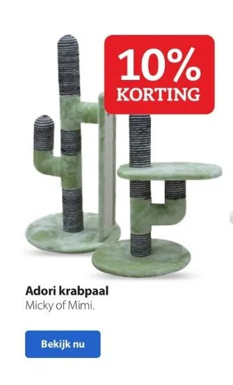 Adori krabpaal micky of mimi. aanbieding bij Boerenbond