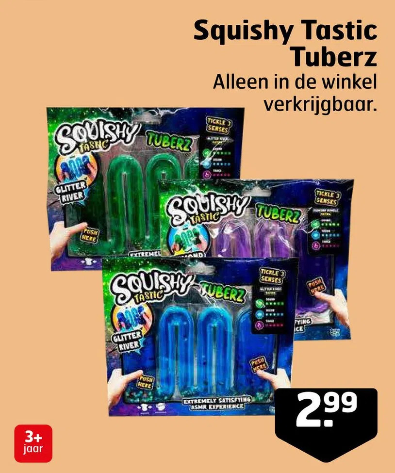 Squishy tastic tuberz aanbieding bij Trekpleister