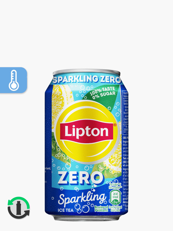 Lipton ice tea sparkling zero 33cl aanbieding bij Flink
