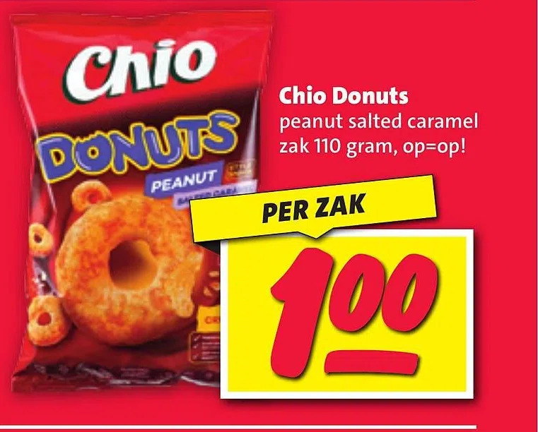 Chio donuts peanut salted caramel aanbieding bij Nettorama
