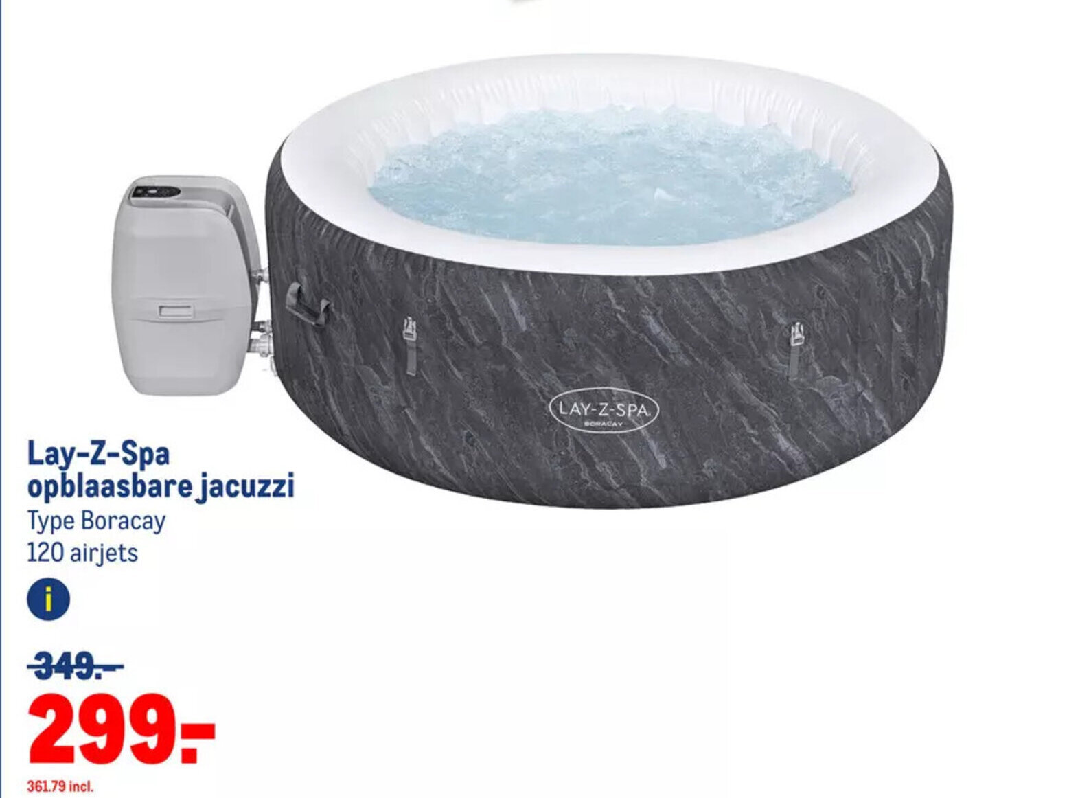 Lay-Z-Spa opblaasbare jacuzzi aanbieding bij Makro