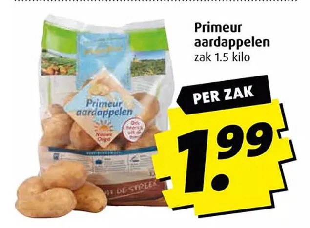 Primeur aardappelen aanbieding bij Boni