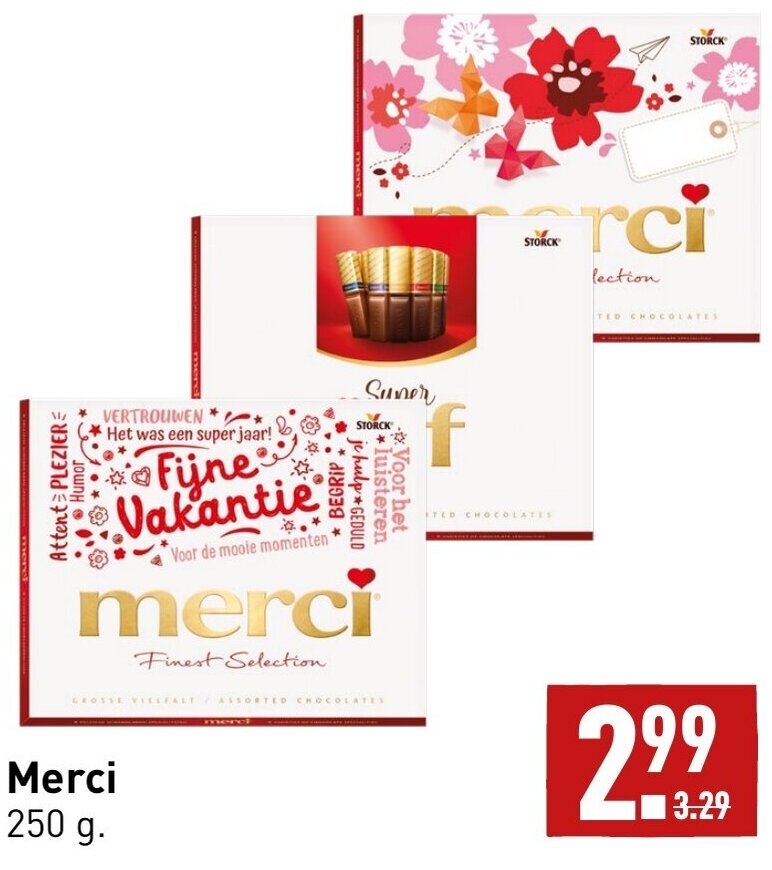 Merci 250g aanbieding bij ALDI