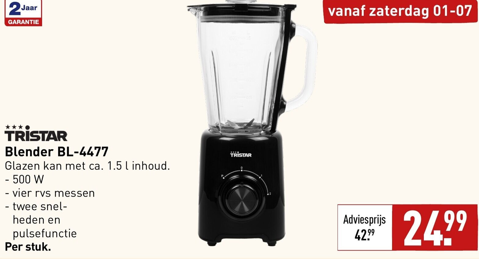 TRISTAR Blender BL-4477 aanbieding bij ALDI