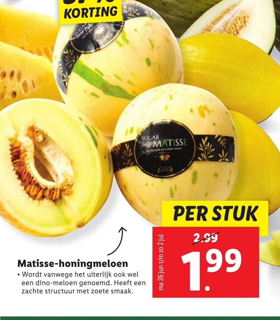 Matisse-honingmeloen aanbieding bij Lidl