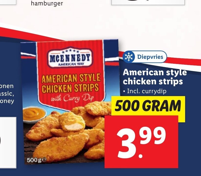 AMERICAN STYLE CHICKEN STRIPS aanbieding bij Lidl