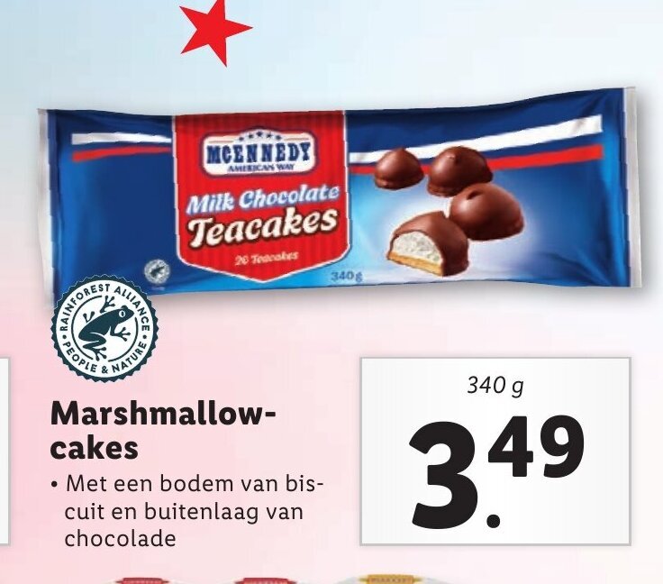 Marshmallow-cakes aanbieding bij Lidl