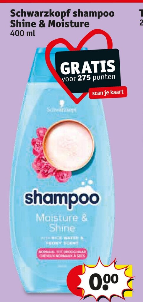 Schwarzkopf shampoo Shine & Moisture 400 ml aanbieding bij Kruidvat