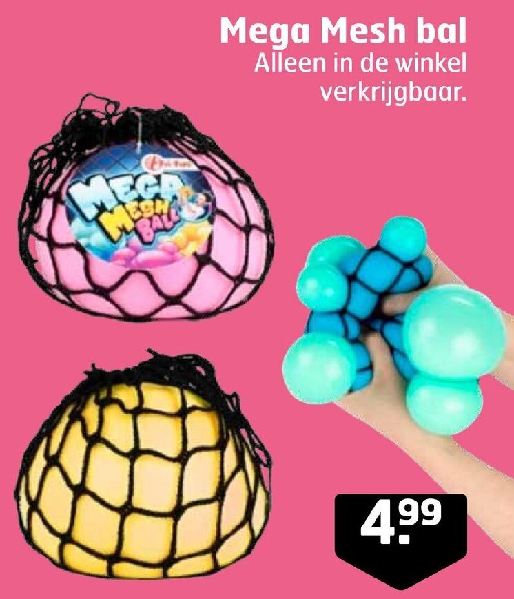Mega Mesh bal aanbieding bij Trekpleister