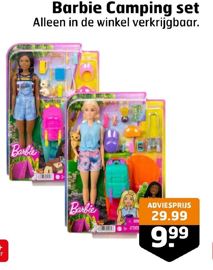 Barbie Camping set aanbieding bij Trekpleister