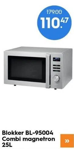 Blokker bl-95004 combi magnetron 25l aanbieding bij Blokker