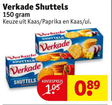 Verkade Shuttels aanbieding bij Kruidvat