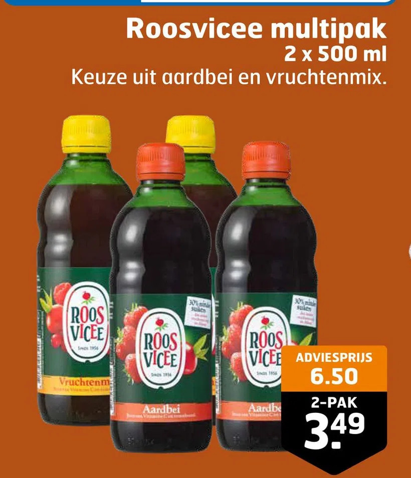 Roosvicee multipak aanbieding bij Trekpleister