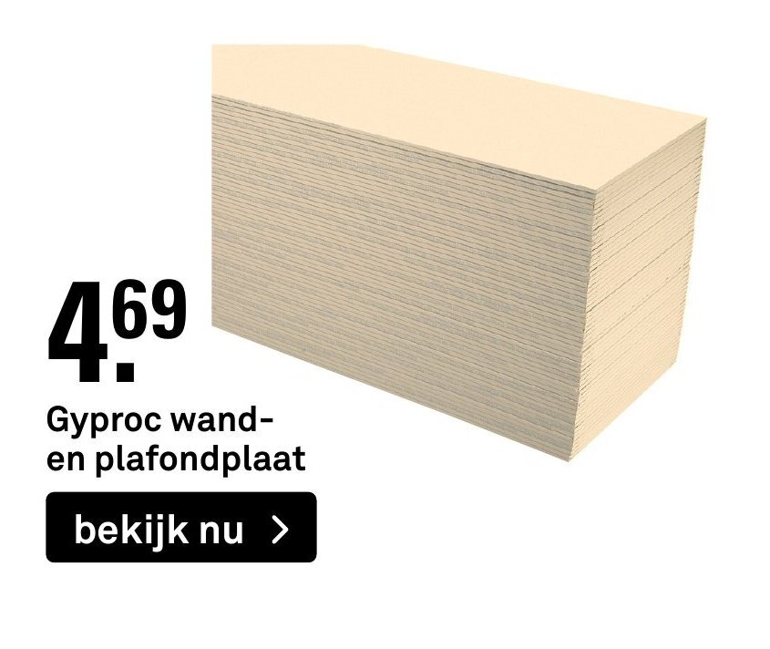 Gyproc wand-en plafondplaat aanbieding bij Karwei