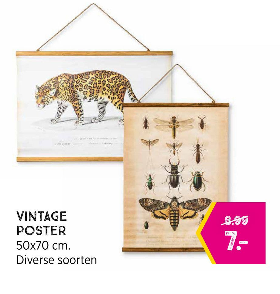 Vintage Poster aanbieding bij Xenos