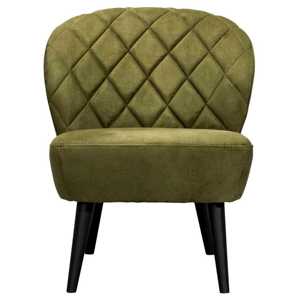 Fauteuil vita - stof - groen - leen bakker aanbieding bij Leen Bakker