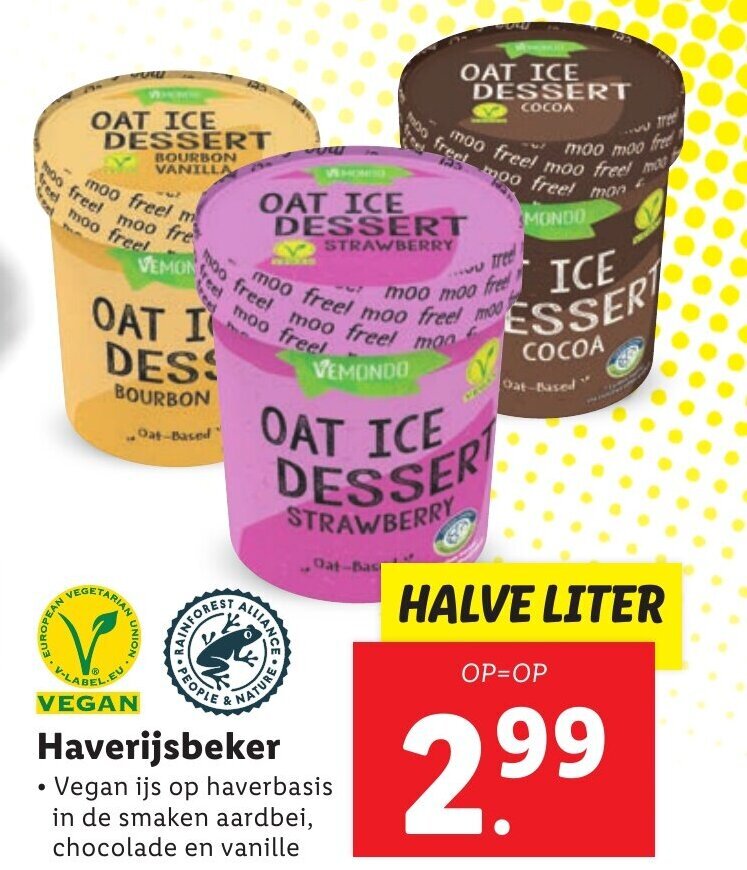 Haverijsbeker halve liter aanbieding bij Lidl