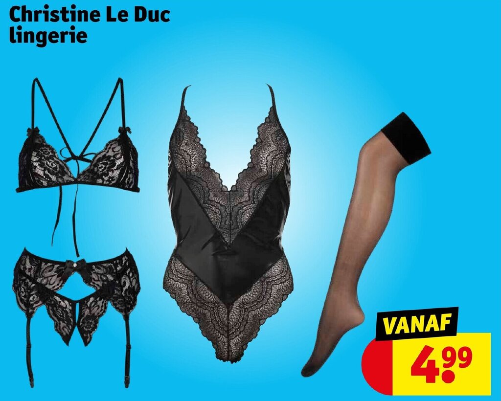 Christine Le Duc lingerie aanbieding bij Kruidvat