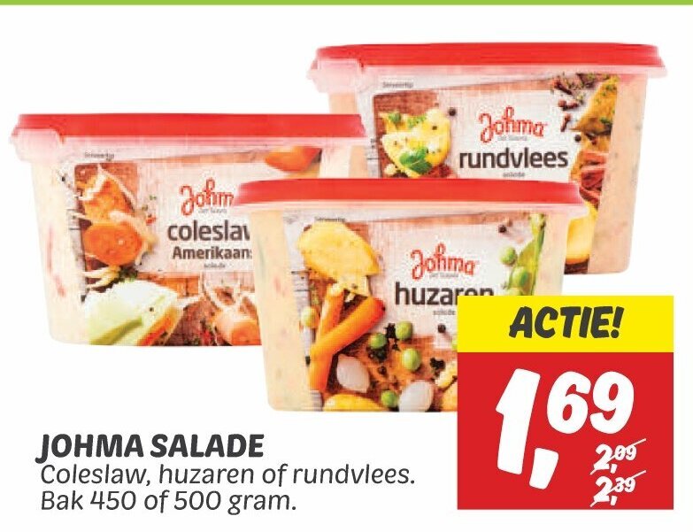 JOHMA SALADE aanbieding bij Dekamarkt