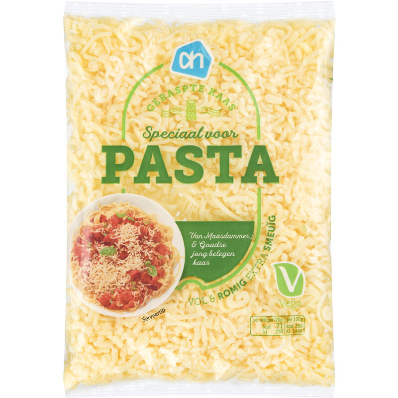 Ah pasta geraspte kaas aanbieding bij Albert Heijn