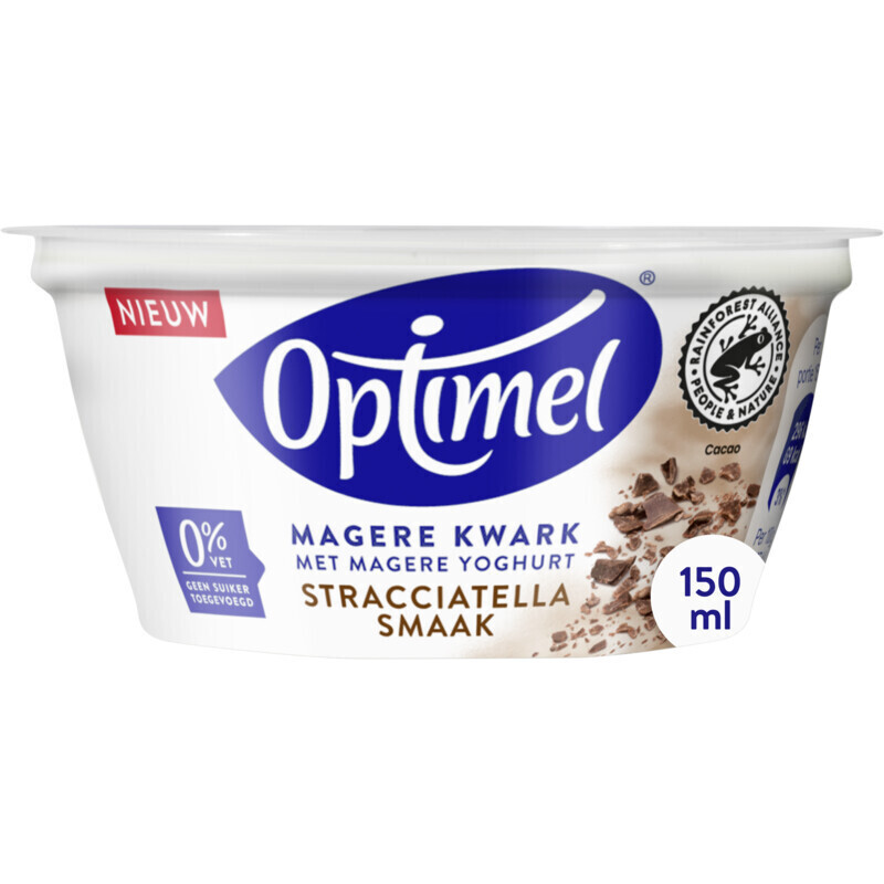 Optimel magere kwark straciatella smaak aanbieding bij Albert Heijn