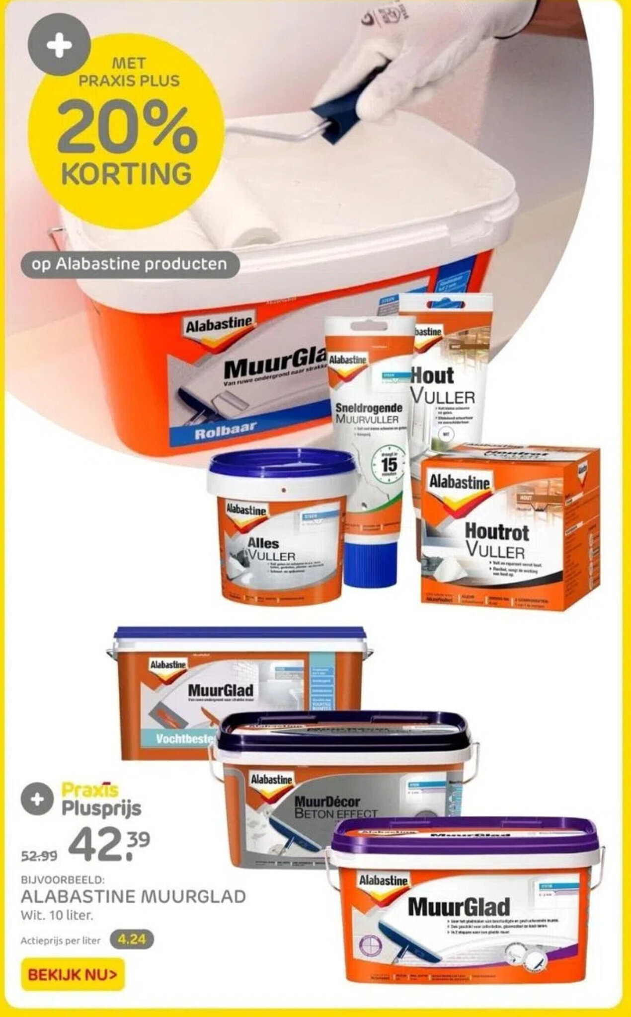ALABASTINE MUURGLAD aanbieding bij Praxis