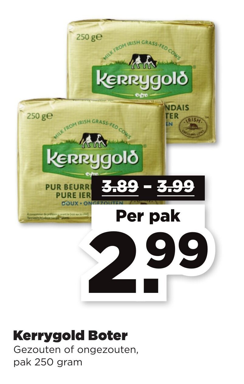 Kerrygold Boter aanbieding bij PLUS
