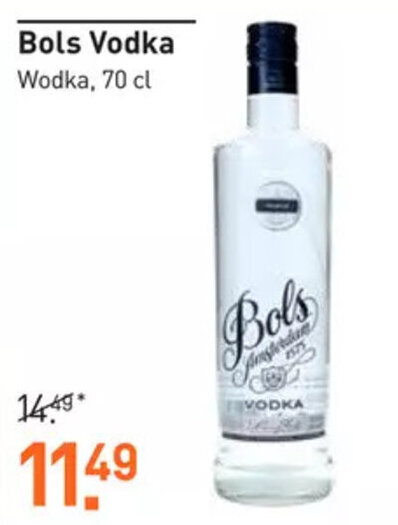 Bols Vodka Wodka, 70 cl aanbieding bij Gall & Gall
