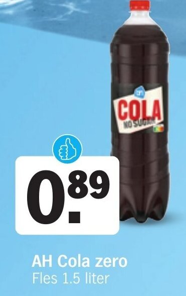 AH Cola zero Fles 1.5 liter aanbieding bij Albert Heijn