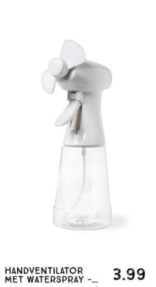 Handventilator met waterspray -... aanbieding bij Xenos