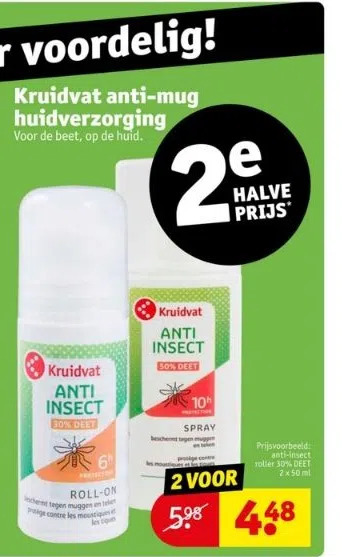 Kruidvat anti-mug huidverzorging aanbieding bij Kruidvat