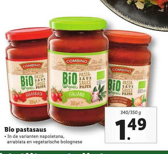 Combino Bio Pastasaus aanbieding bij Lidl
