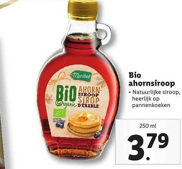 Maribee Bio Ahornsiroop 250ml aanbieding bij Lidl