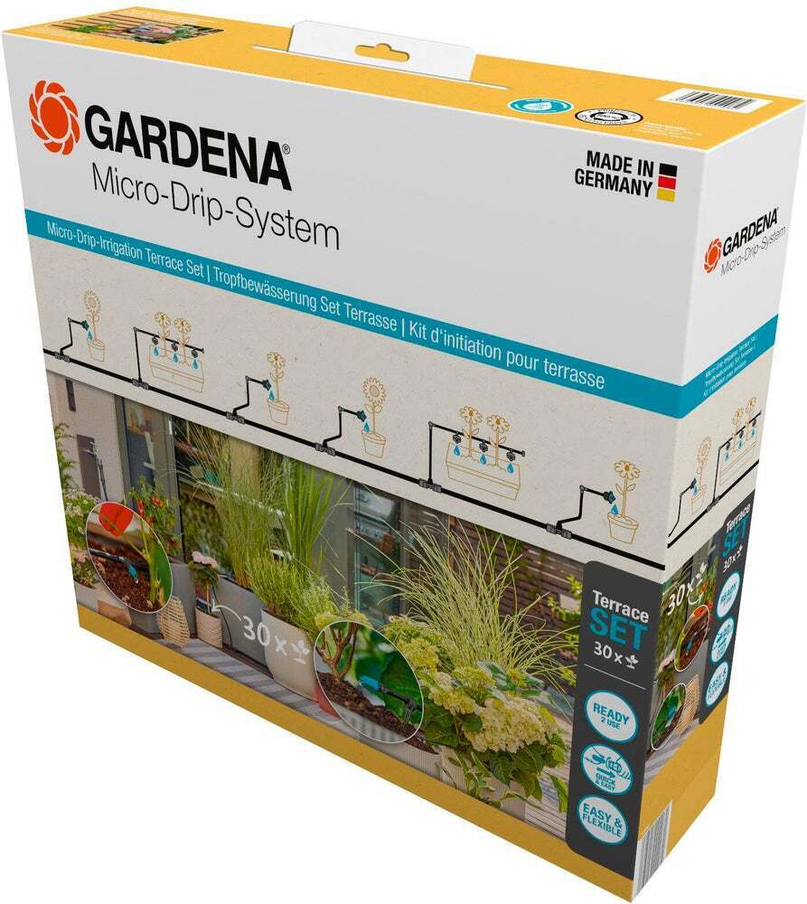 Gardena micro drip systeem druppelaar startset voor terras 30 planten ...