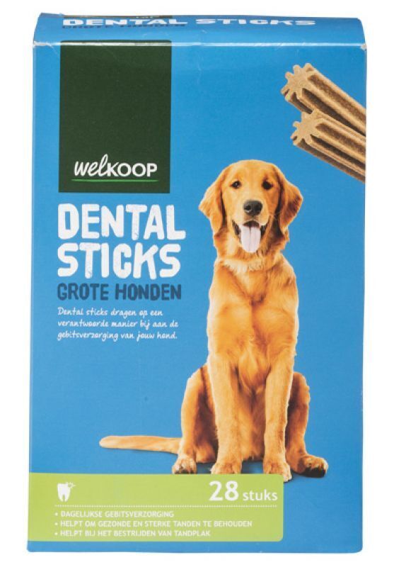 Welkoop dental sticks grote honden - hondensnack - 28 stuks 1+1Gratis ...
