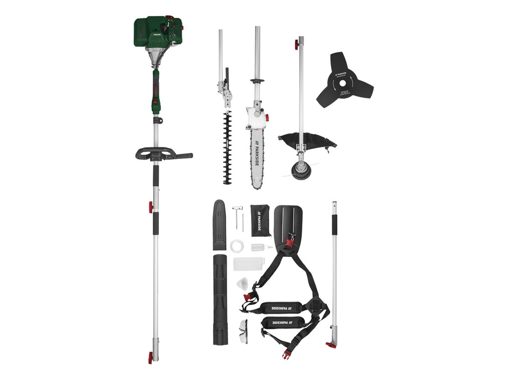 Parkside® 4-in-1 benzine-combiapparaat 1450 w aanbieding bij Lidl