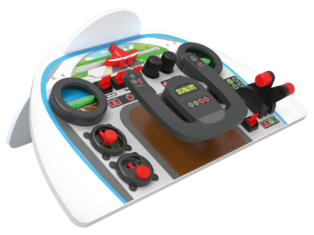 Playtive houten auto- of vliegtuigcockpit aanbieding bij Lidl