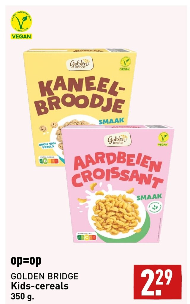 GOLDEN BRIDGE Kids-cereals 350 g aanbieding bij ALDI