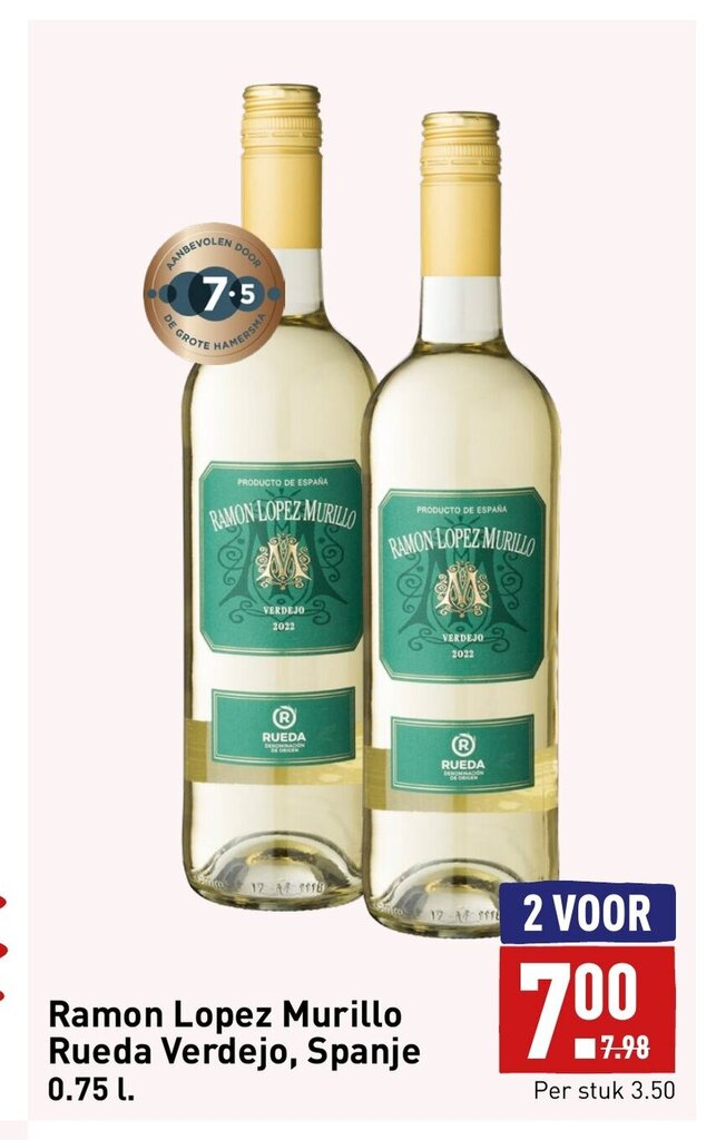Ramon Lopez Murillo Rueda Verdejo, Spanje 0.75 l aanbieding bij ALDI