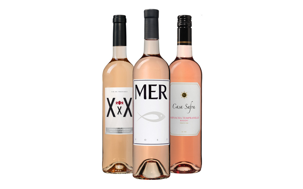 Beste rosé wijnen pakket (3 flessen) aanbieding bij Wijnvoordeel