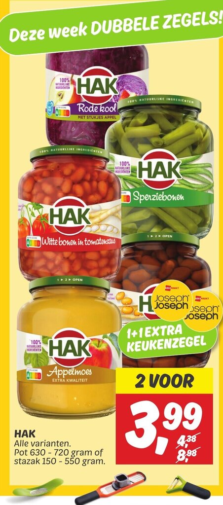 HAK Alle varianten. Pot 630-720 gram of stazak 150-550 gram. aanbieding ...