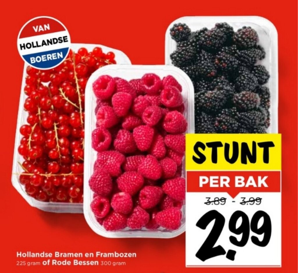 Hollandse Bramen en Frambozen of Rode Bessen aanbieding bij Vomar ...